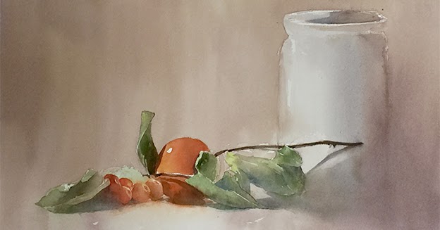 A still life technique in watercolor...