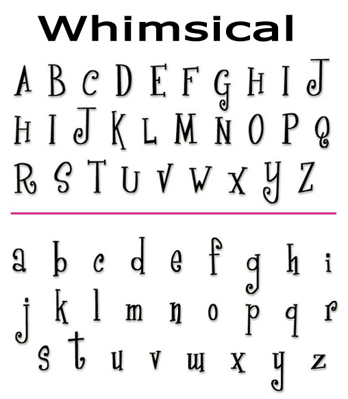 Whimsical | Lettering alphabet, Lettering fonts, Lettering