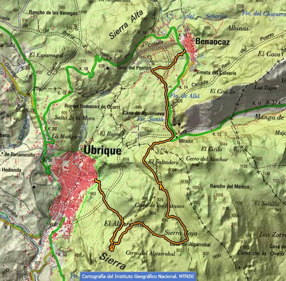 Club Montañero Ocho Miles Suabia: Ruta: Benaocaz - Cintillo - Ubrique