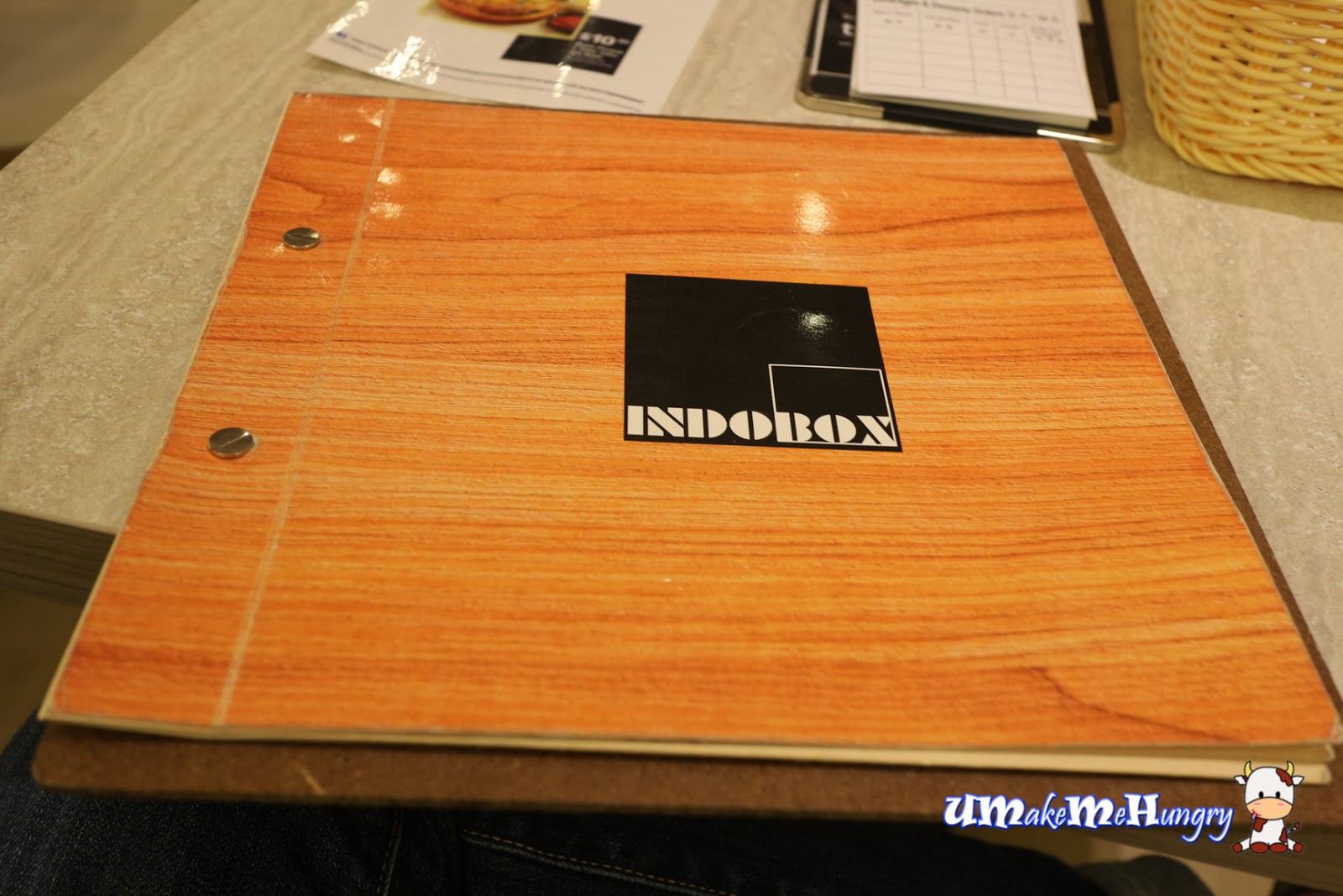 not only that the menu background was also printed in