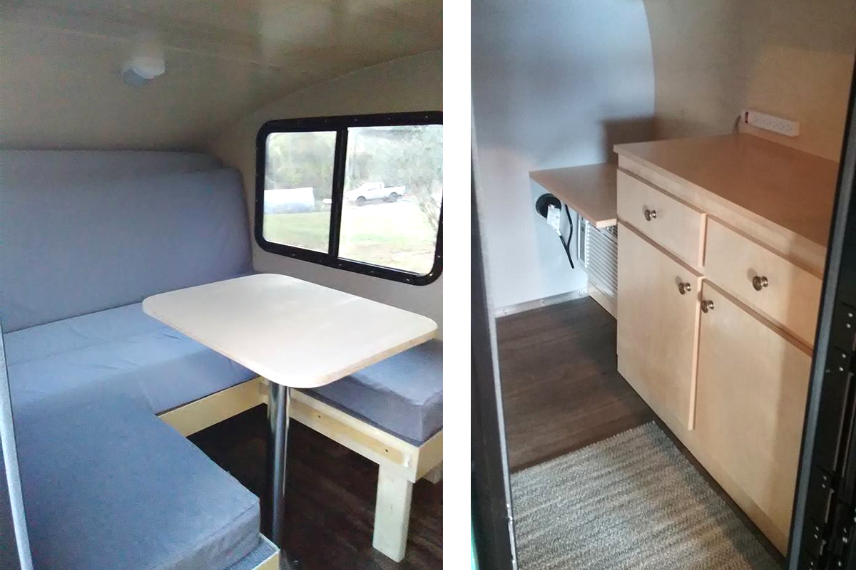 Tiny Yellow Teardrop: Rustic Trail Teardrop Campers