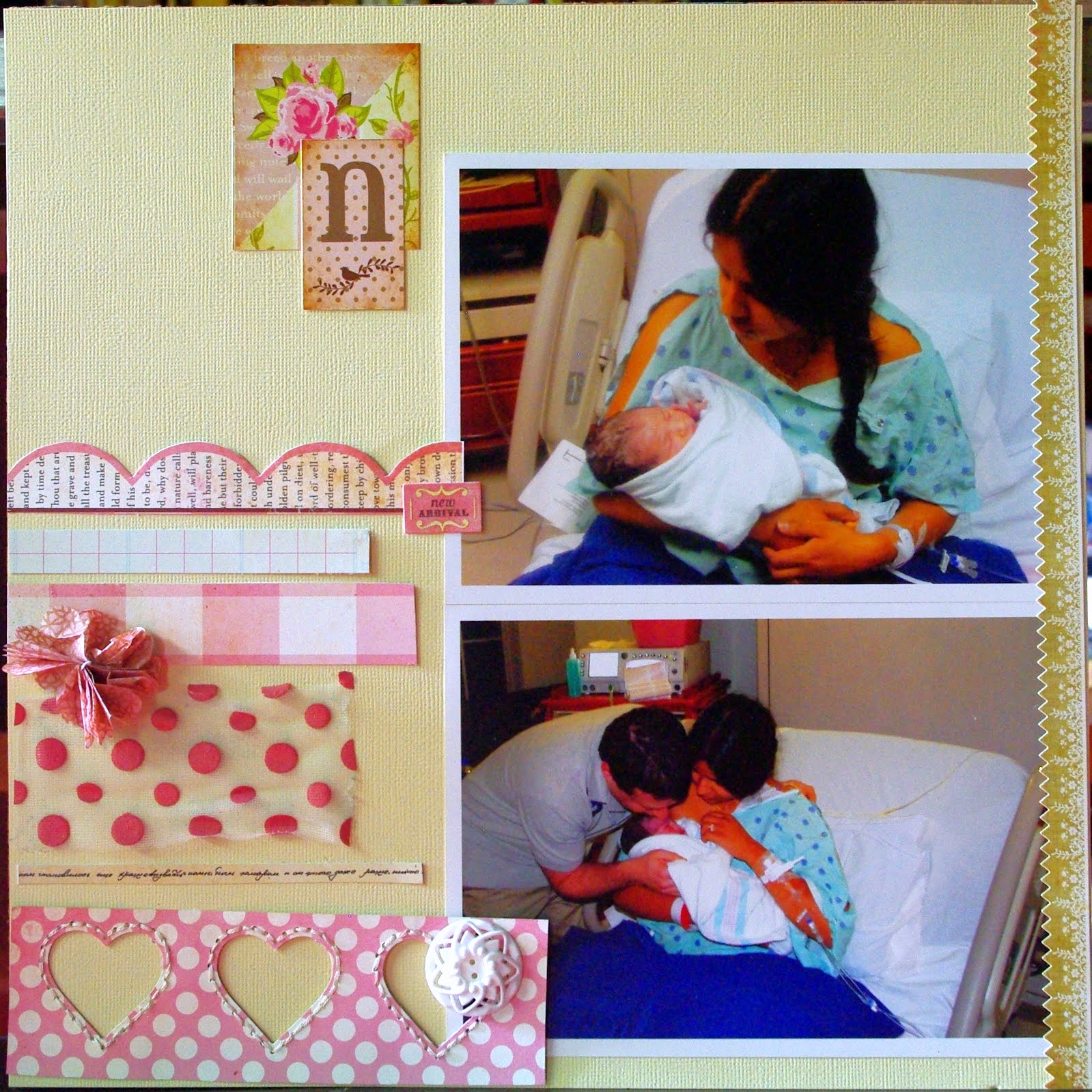 Rainbow Scrapbooks: more baby album pages