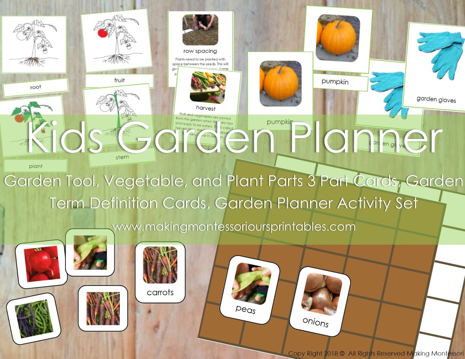 Kids Garden Planner, Activities for Spring - "Making Montessori Ours"