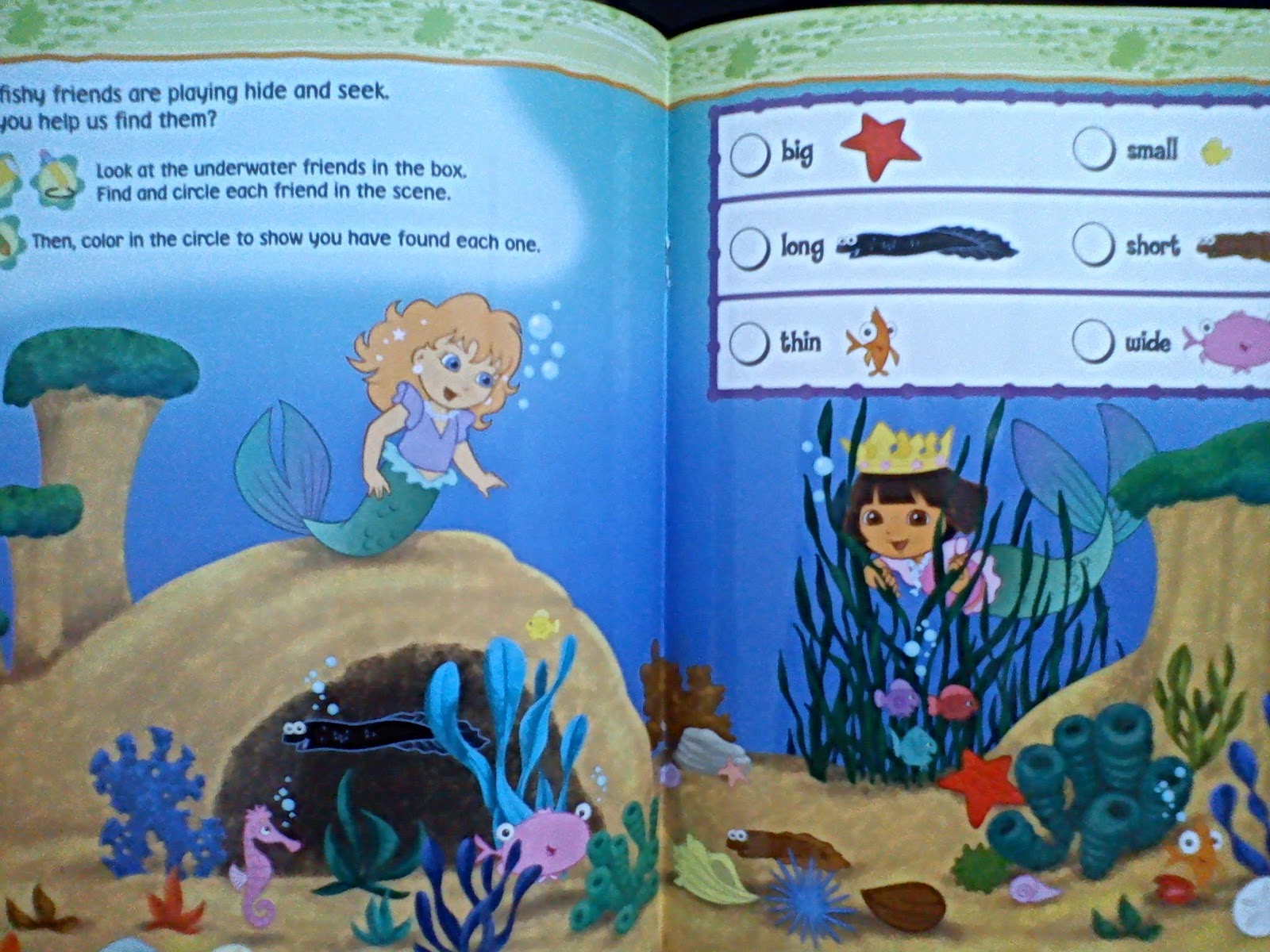 CHILDREN BOOKS FOR YOU: Dora: Underwater Learning Adventure