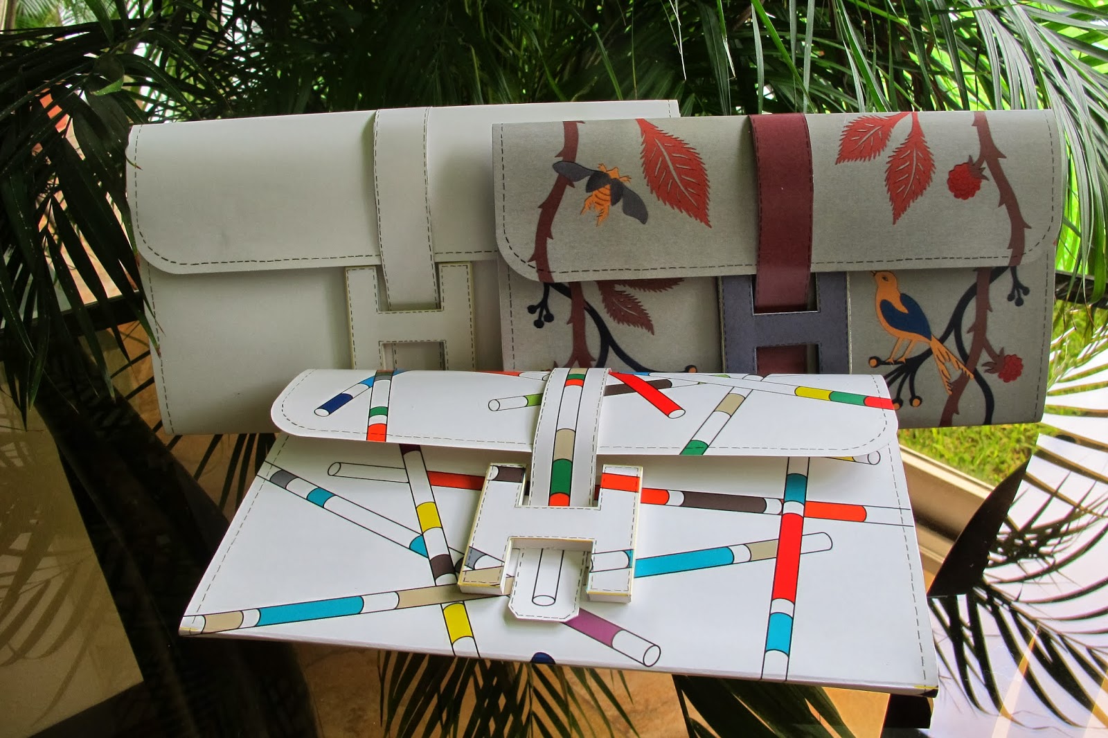 One Thousand Looks: DIY HERMES PAPER CLUTCH