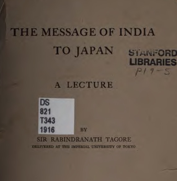 Out of Phase: Tagore in Japan, 1916