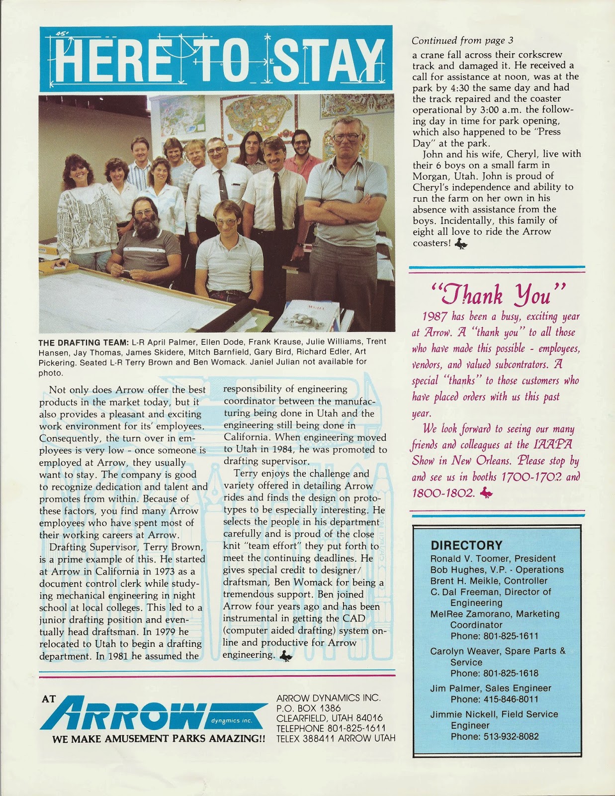 Arrow Development - Building Disney's Dream Rides: Arrow Dynamics News ...