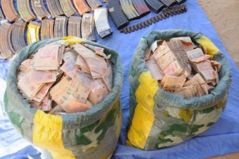 Boko Haram Camps Raid: Money Bags, Weapons & Ammunition Recovered By ...