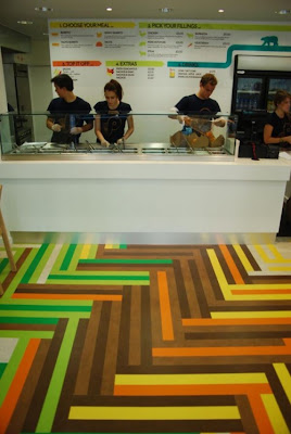 this designers palette.: one two three floor.