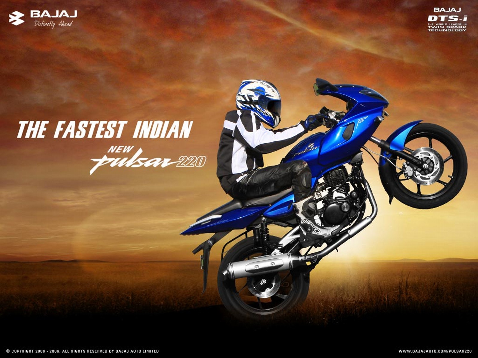 Motorcycle Pictures: Bajaj Pulsar 220 DTS-i
