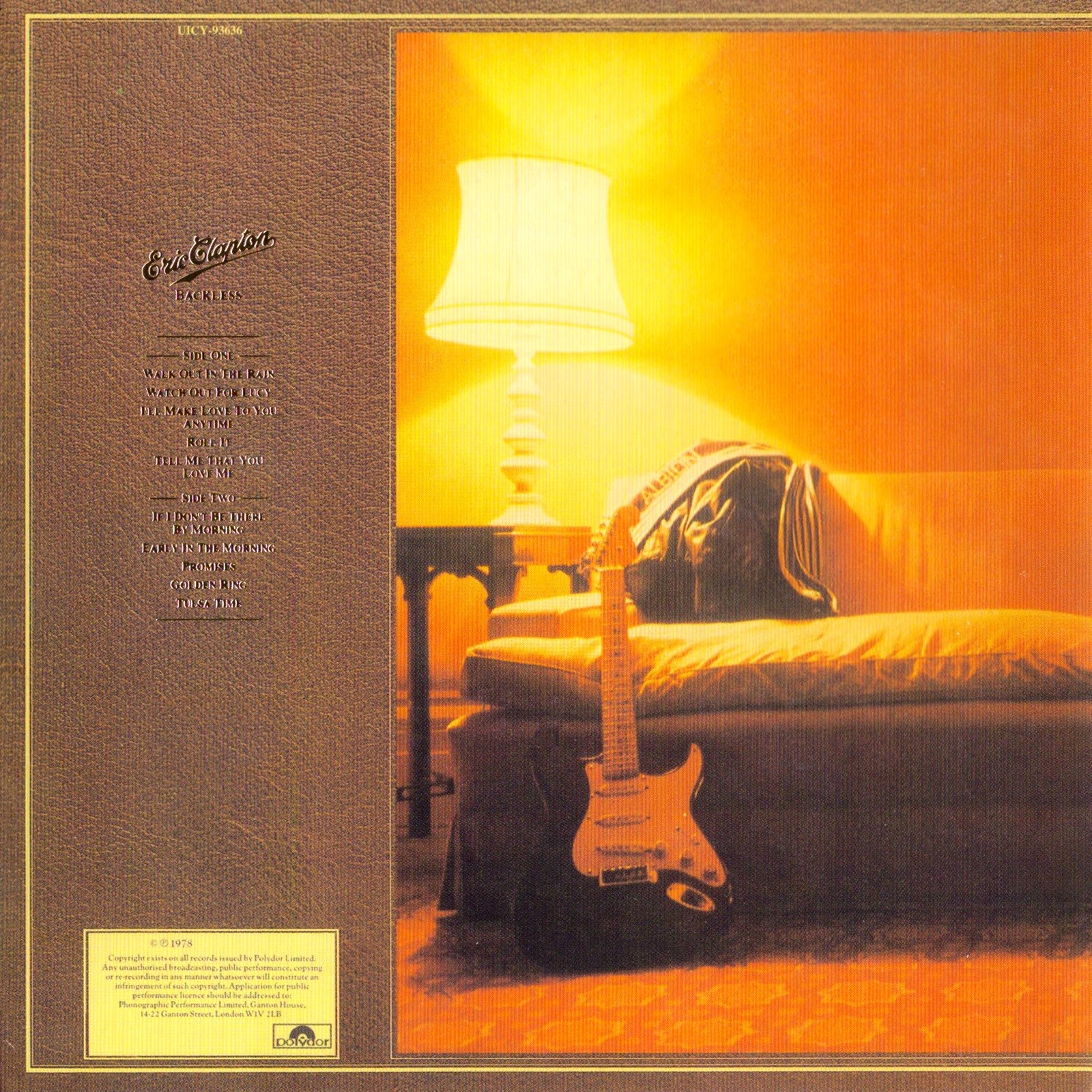 Eric Clapton Backless