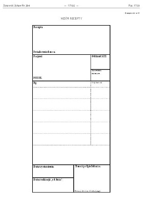 Panie magistrze...: Nowy wzór recepty