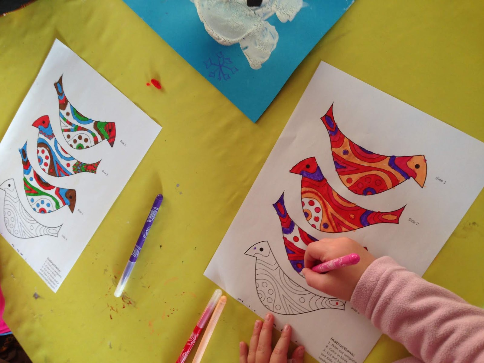 La boite à idées de l' atelier 3B* * *: Déco oiseaux de Noël