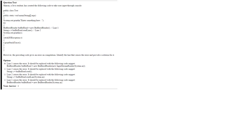NIIT Core Java Solution