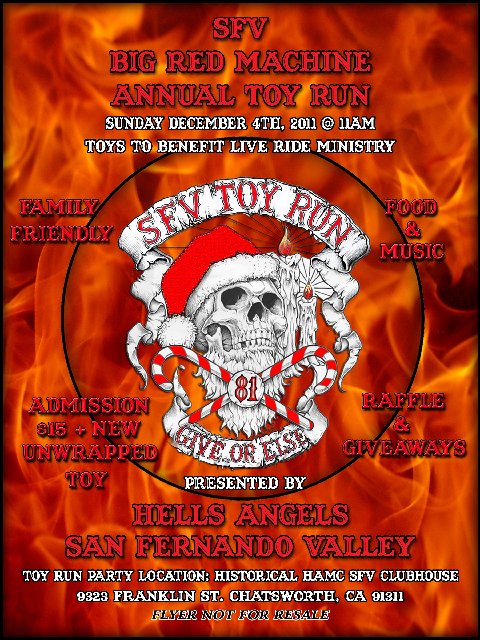 Bikers Of America, Know Your Rights!: Hells Angels *SFV* Toy Run -- Dec ...