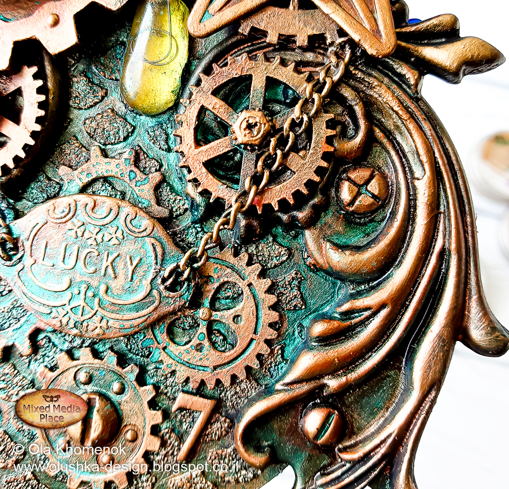 Mixed Media Place: Steampunk owl by Ola