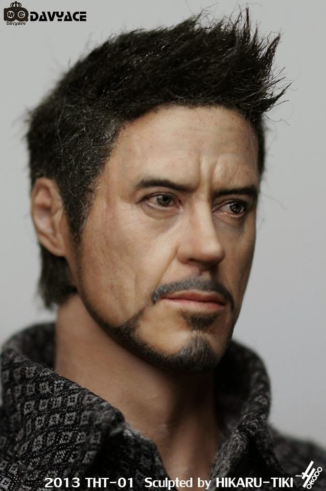 1/6 Custom Robert Downey Jr Head Sculpt. | 我的12吋世界