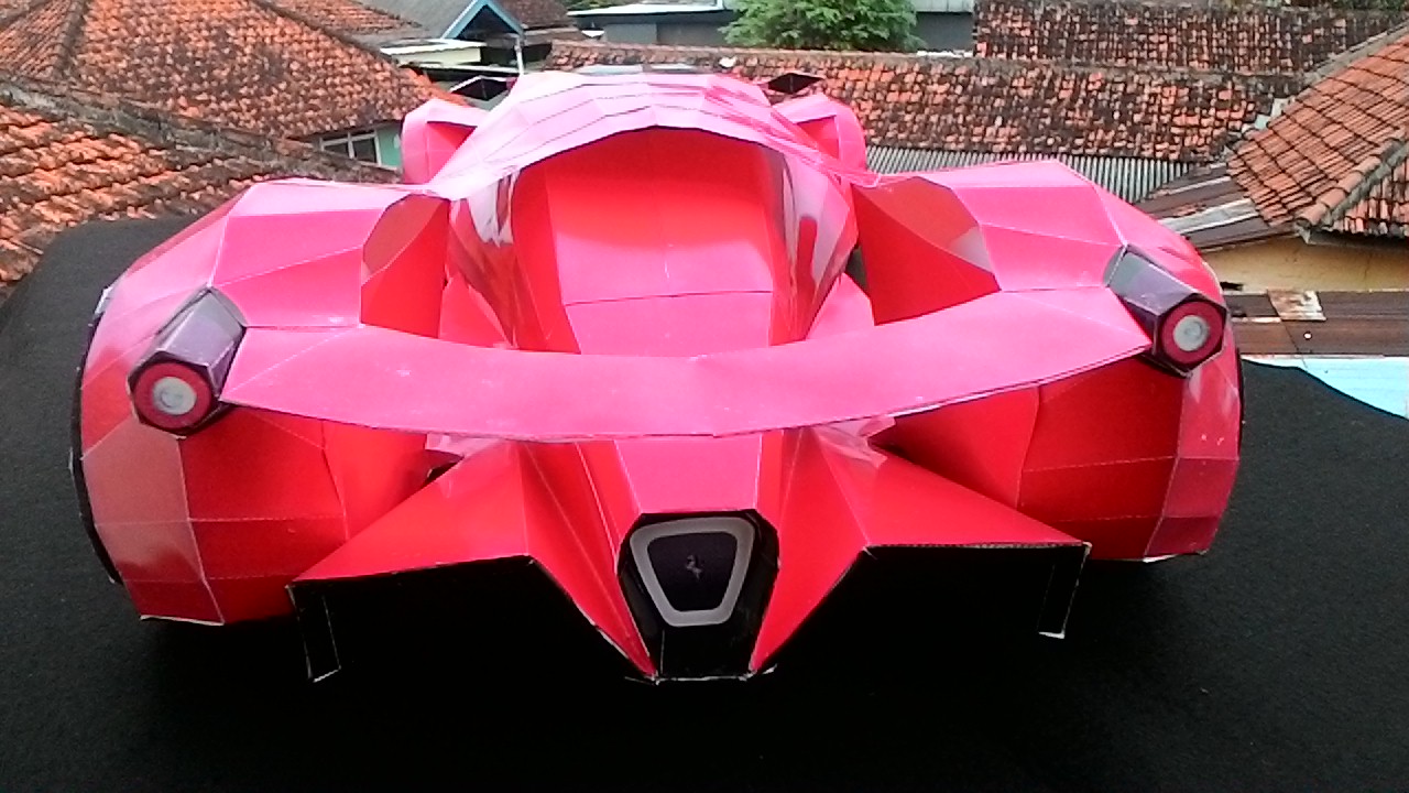 omak creative: FERRARI F80 CONCEPT DIY PAPERCRAFT