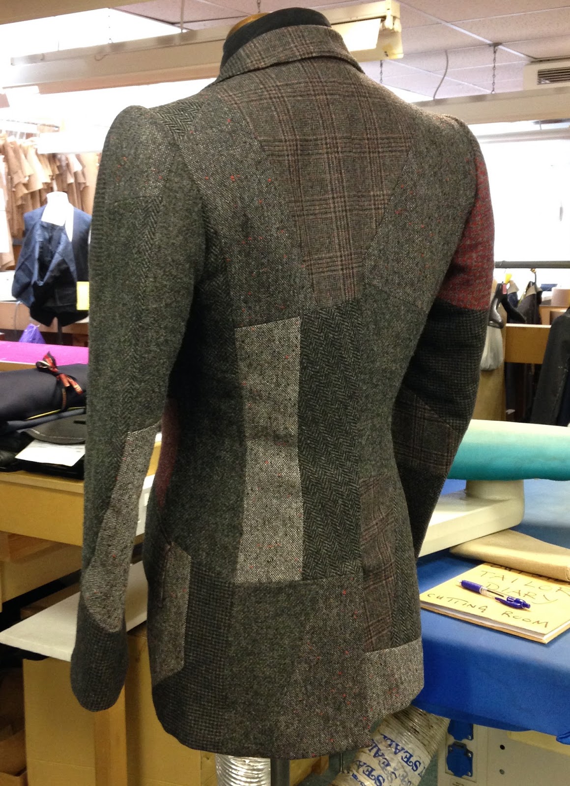 DAVIDE TAUB: From The Archive: Tweed Patchwork Curved-Seam Jacket, 2011