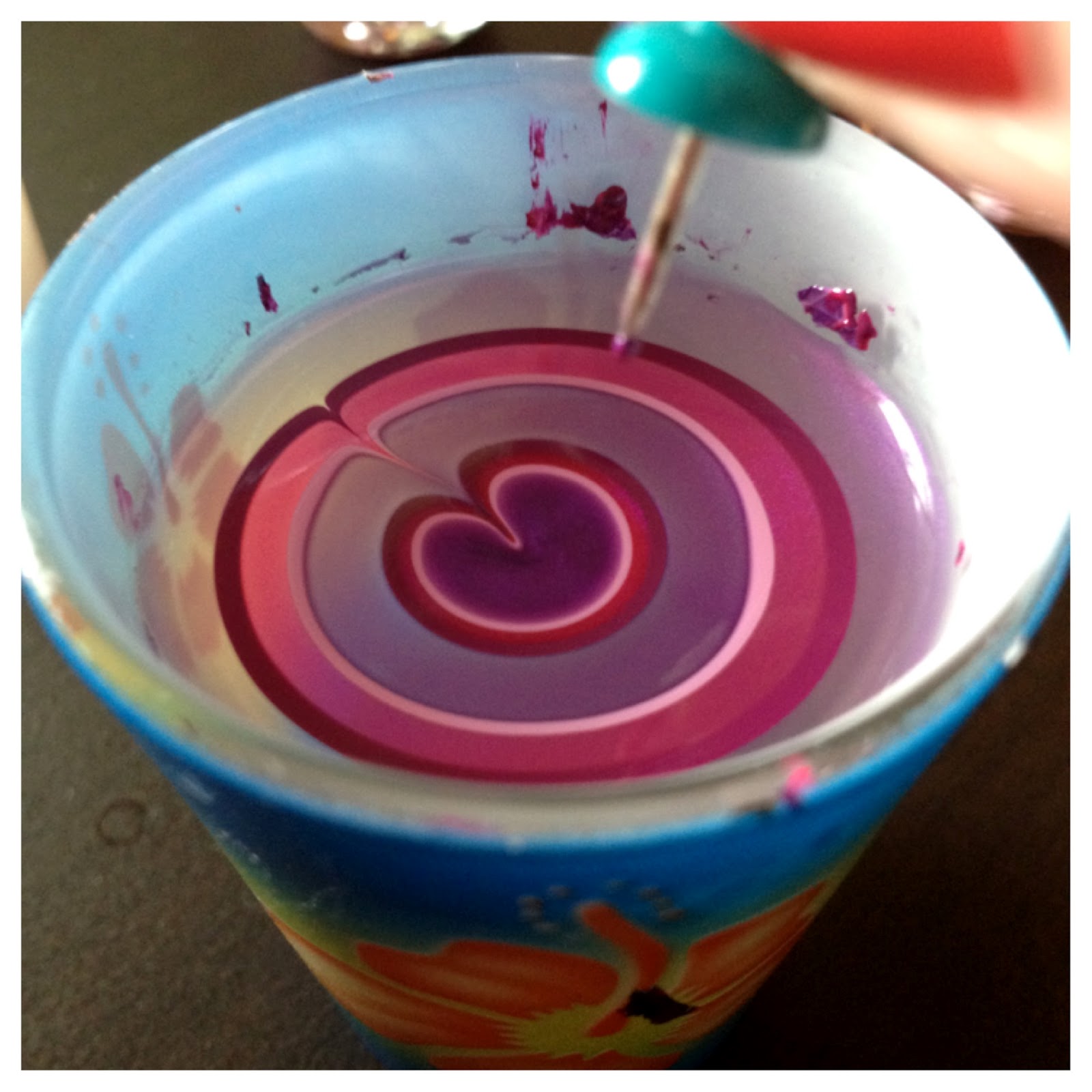 Aubrey Hannah: Purple Water Marble Tutorial