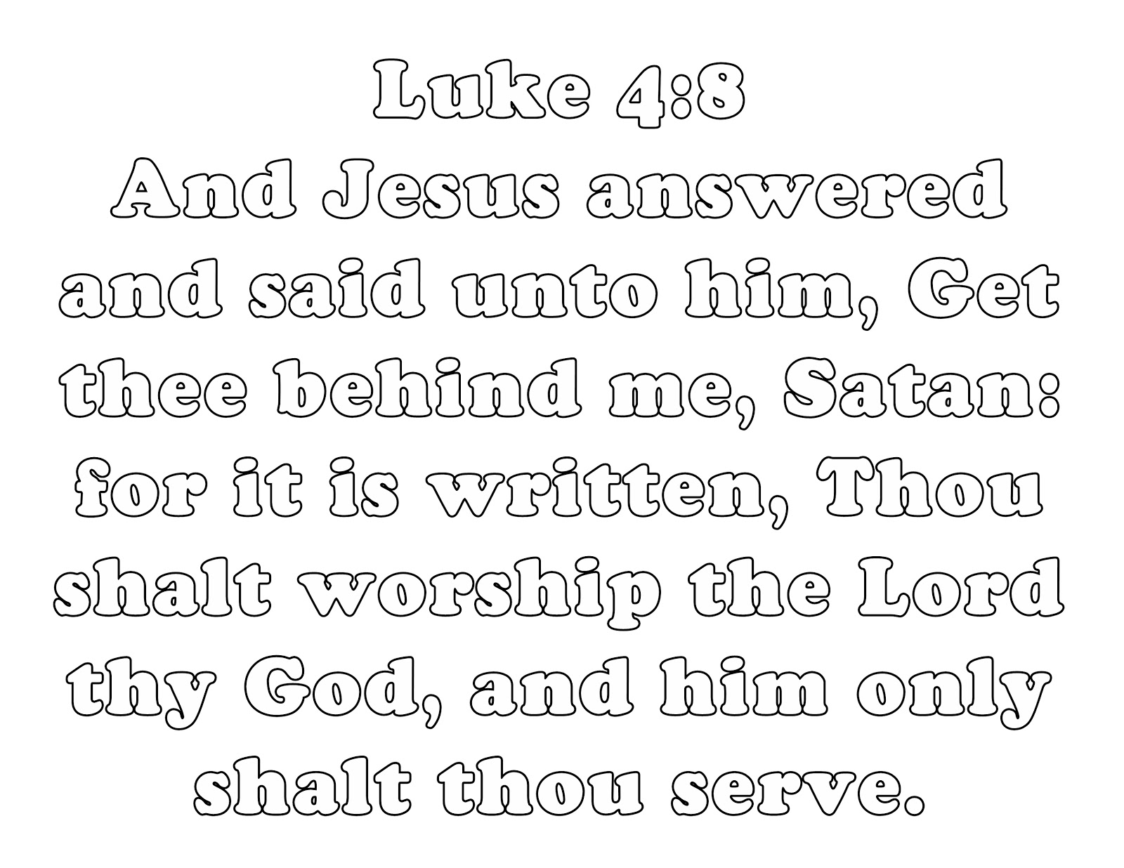 Bible Verses Out Of Luke - Bubble Letters