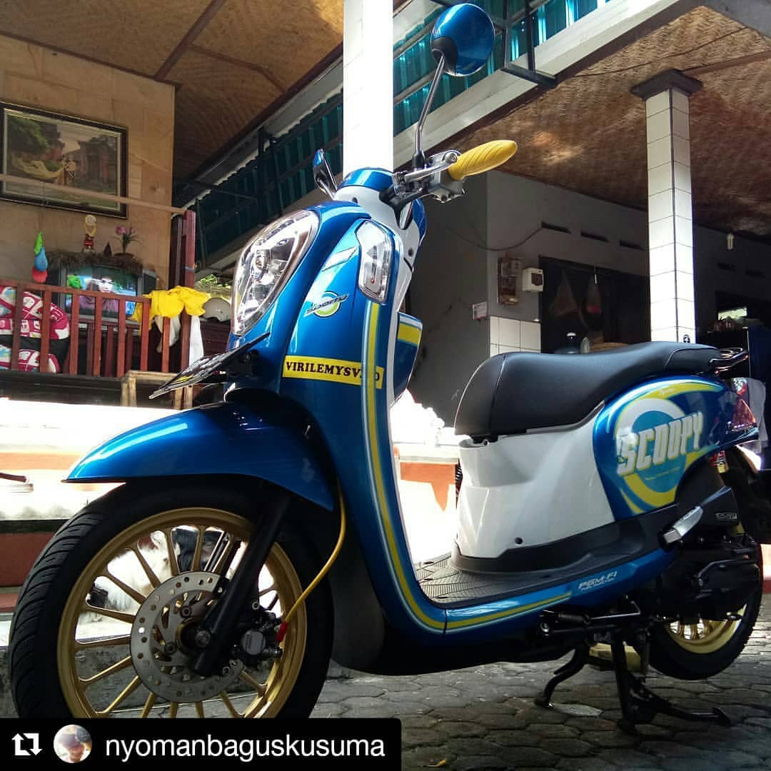 30+ Ide Modifikasi Scoopy 2018 Ring 14