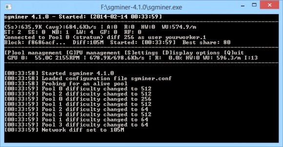 Sgminer: Sgminer for Windows