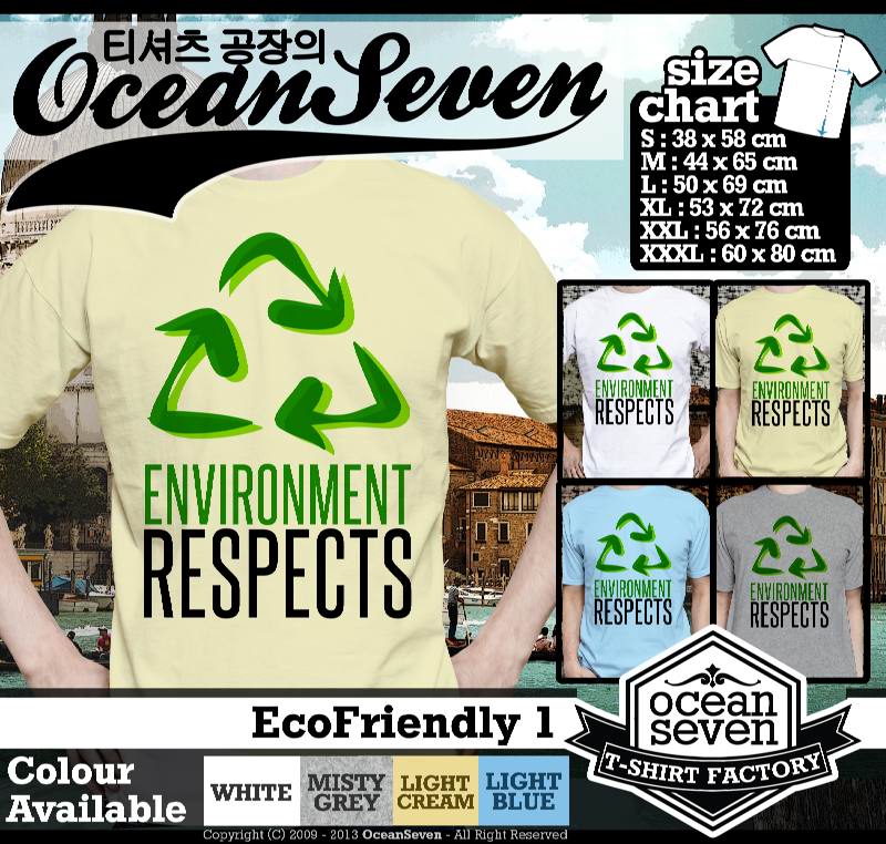 Kaos Save Our World | Katalog OceanSeven Clothing Factory