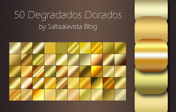 50 Degradados Dorados Gratis para Photoshop | Saltaalavista Blog