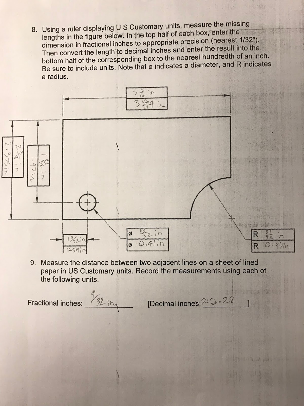 Activity 3.1b Linear Measurement with US Customary Units