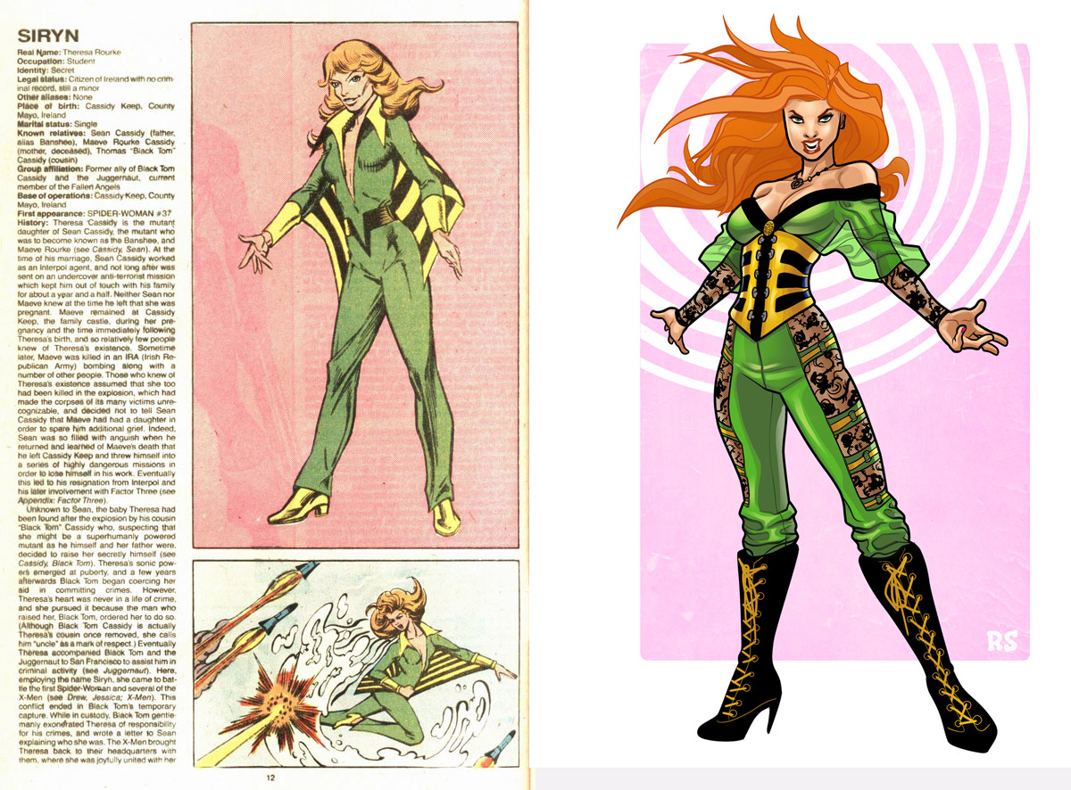 The Official Handbook to the Marvel Universe - REDUX Edition: SIRYN by ...