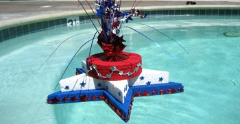 Star Spangled Pool Floatie - Crafty Chica