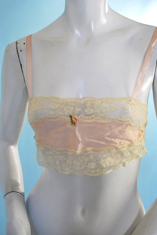 All The Pretty Dresses: Early 1920's Pink Lace Brassiere!