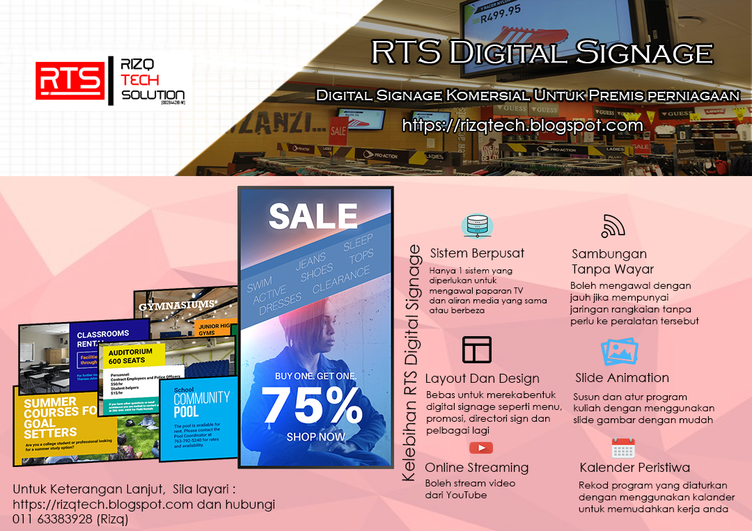 RTS Digital Signage - Rizq Tech Solution