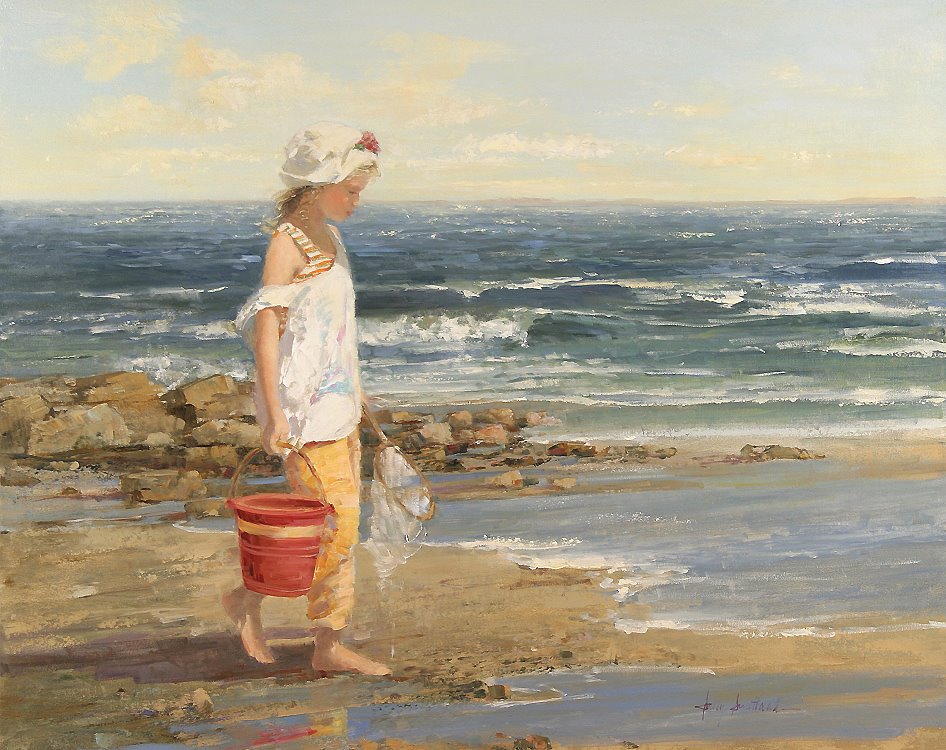 Sally Swatland, 1946 | Plein air Figurative painter | Tutt'Art ...