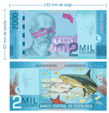 Numismatica: Imagenes de los nuevos billetes de Costa Rica