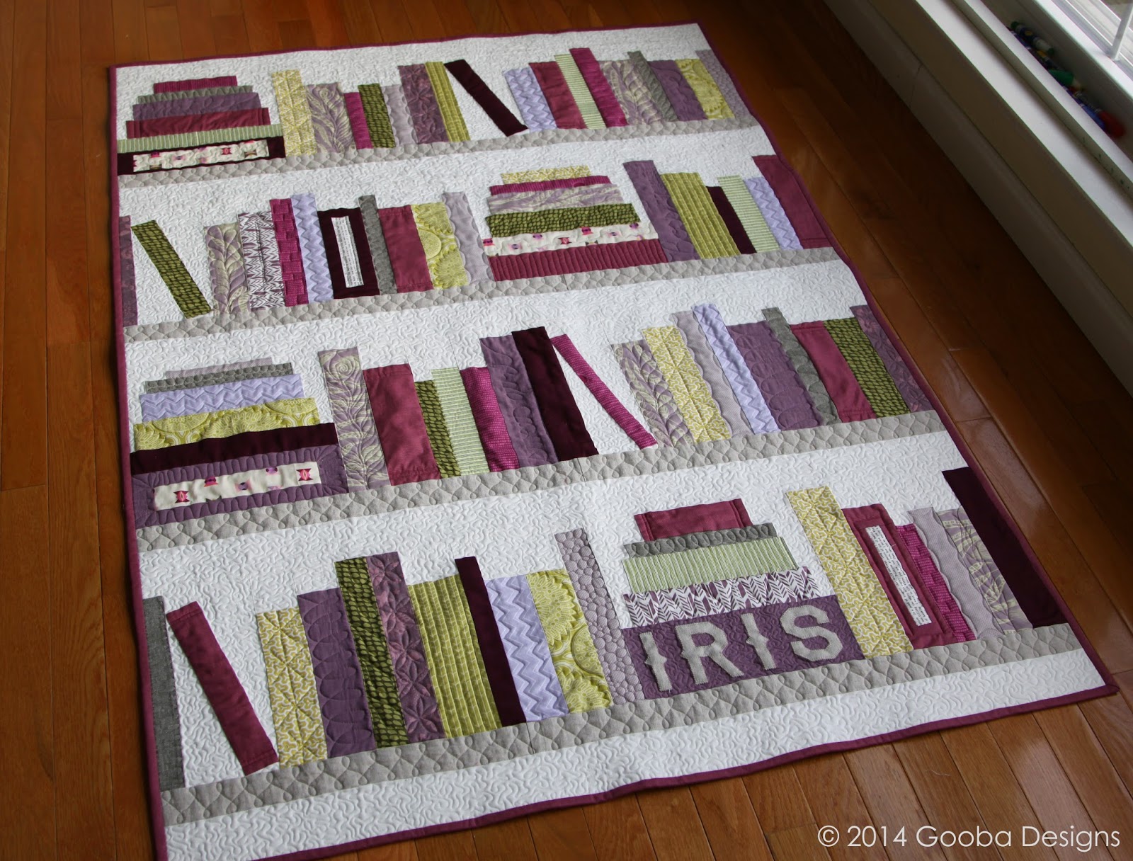 Gooba Designs: First Friday Finish of 2014: The Book Quilt