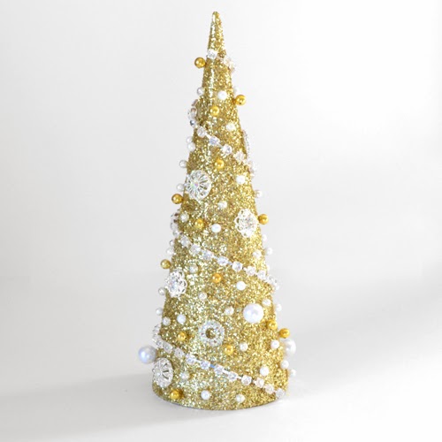 iLoveToCreate Blog: Glittered Glam Christmas Trees
