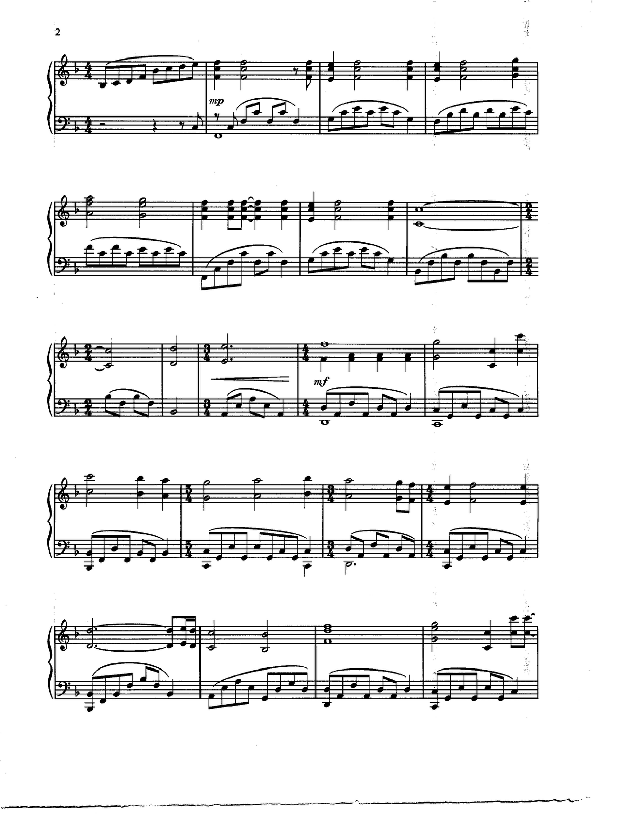 Partitura de Rose de James Horner (Titanic) para piano gratis ...