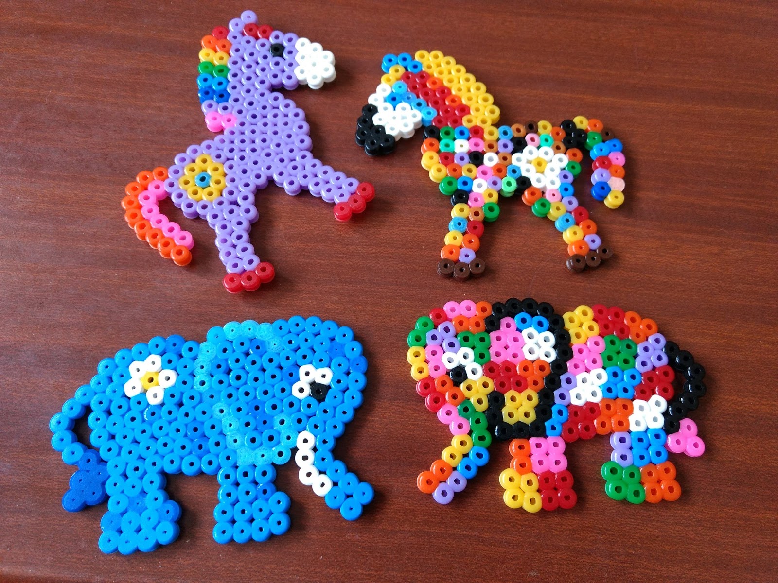Crafting with Suzanne (& Jessica): Hama Bead Elmer
