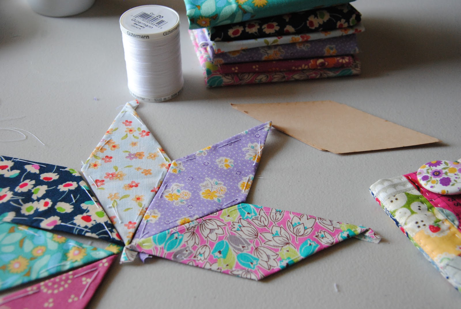 1/4" mark: Random: Sew together