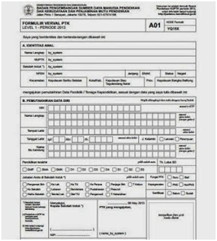96 Contoh Laporan Berbentuk Formulir Isian