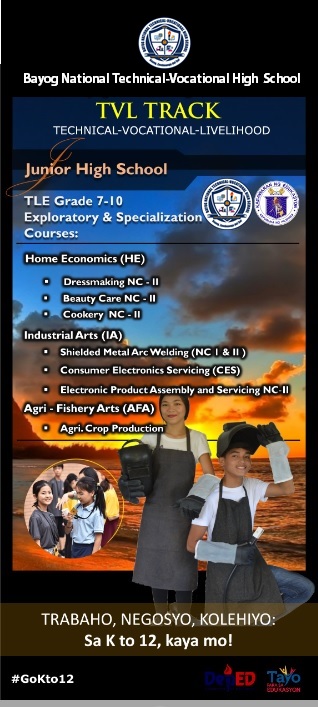 TECHNICAL-VOCATIONAL-LIVELIHOOD (TVL) TRACK ~ Bayog National Technical ...