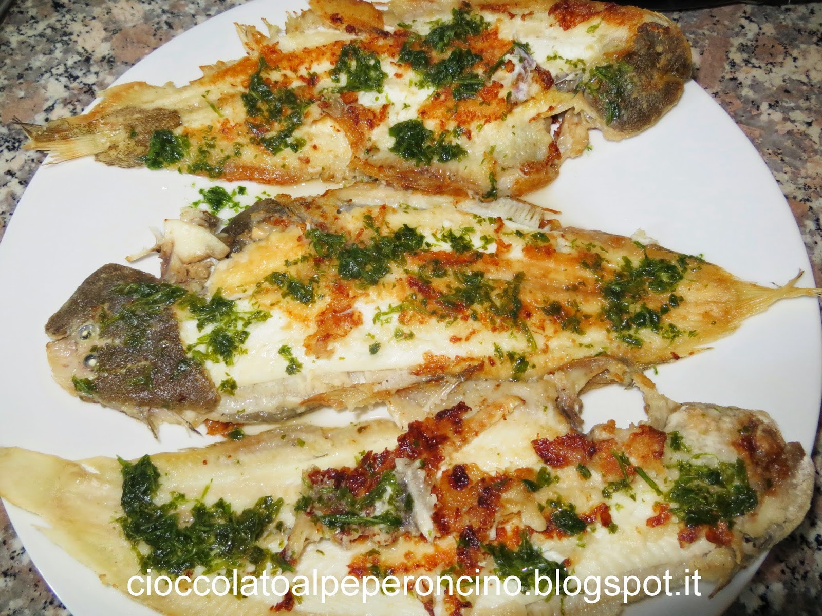 Cioccolato al Peperoncino: SOGLIOLA ALLA MUGNAIA