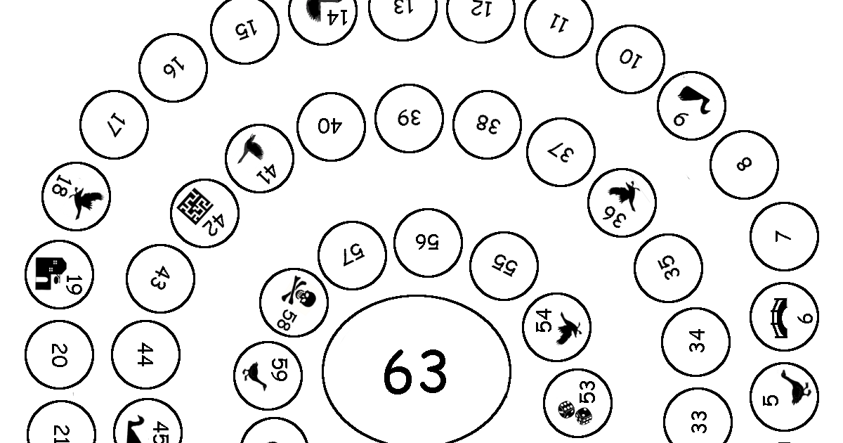 Tabletop Games with Soda Caps: The Game of the Goose