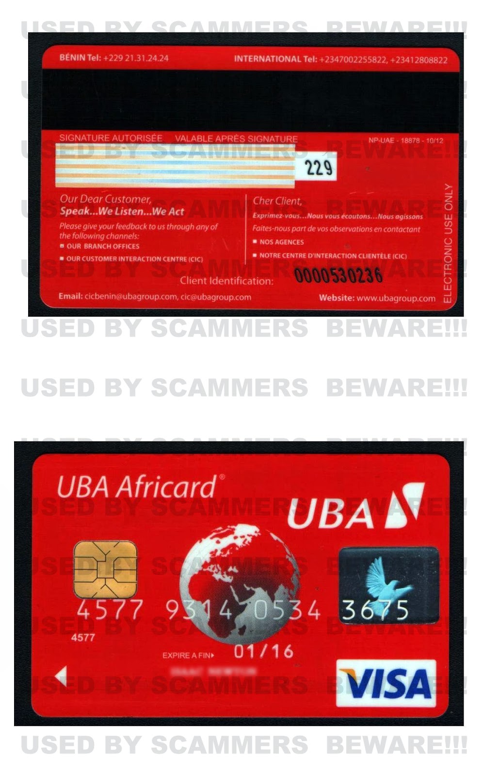 FRAUD FYI: 419 scam email and fake UAB debit card photo from DHL ...