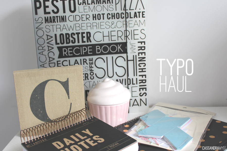 TYPO | Stationery + Home Sale Haul
