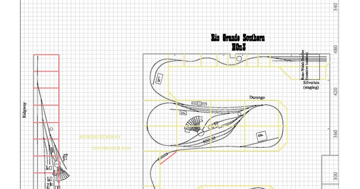 Modeling Colorado Narrow Gauge in HOn3: Latest Track Plan