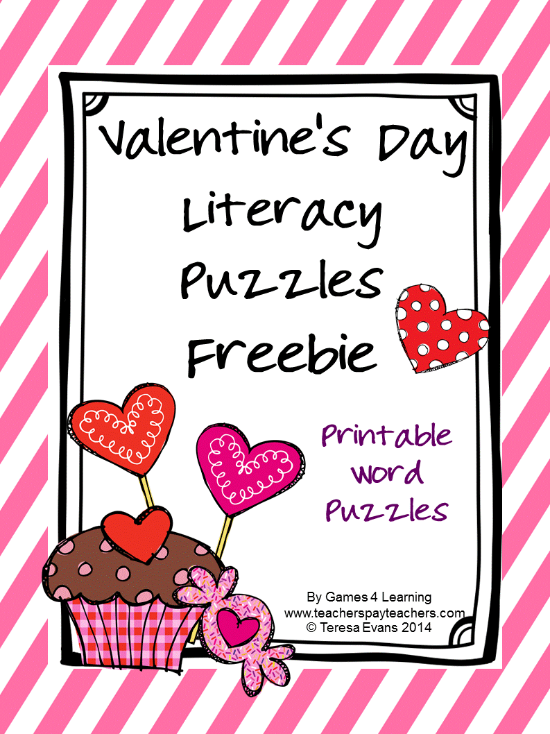Fun Games 4 Learning: Valentine's Day Literacy Freebies
