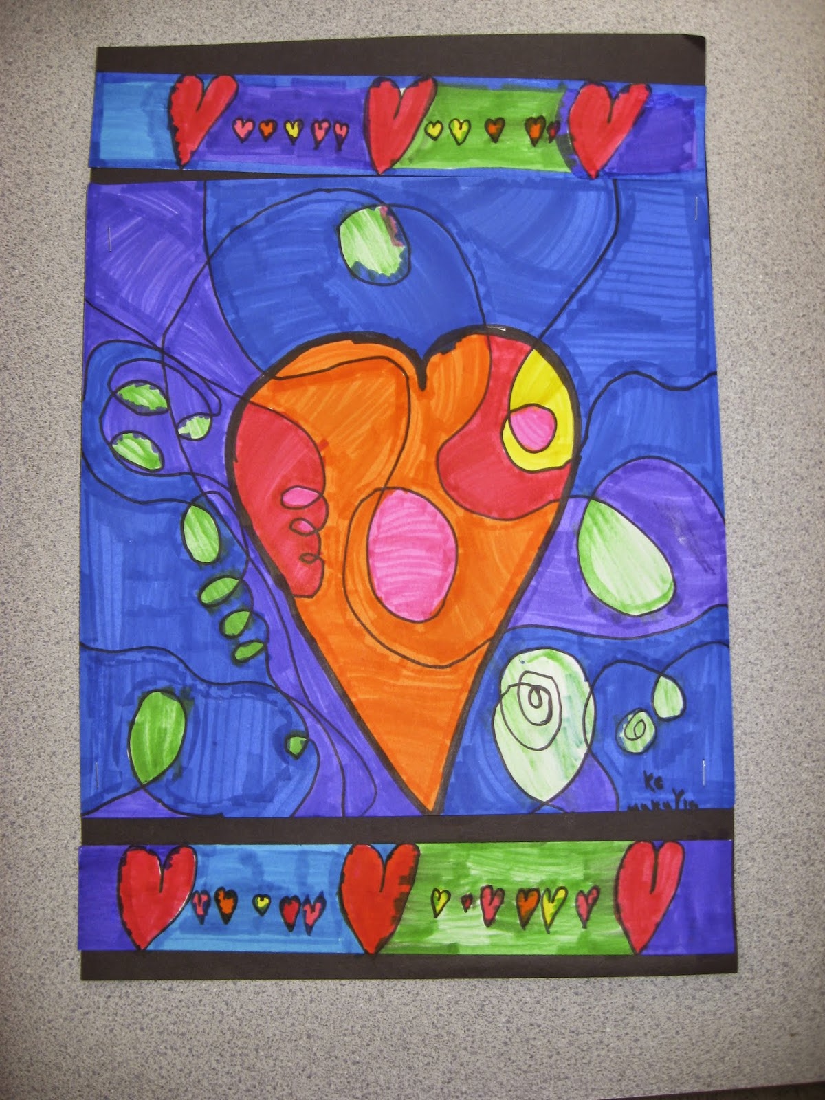 Jamestown Elementary Art Blog: Kindergarten Jim Dine Hearts